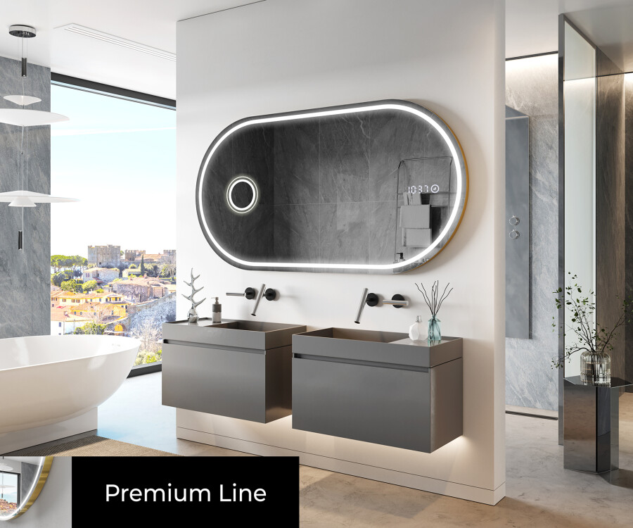 Badspiegel mit LED Beleuchtung L231 - Artforma